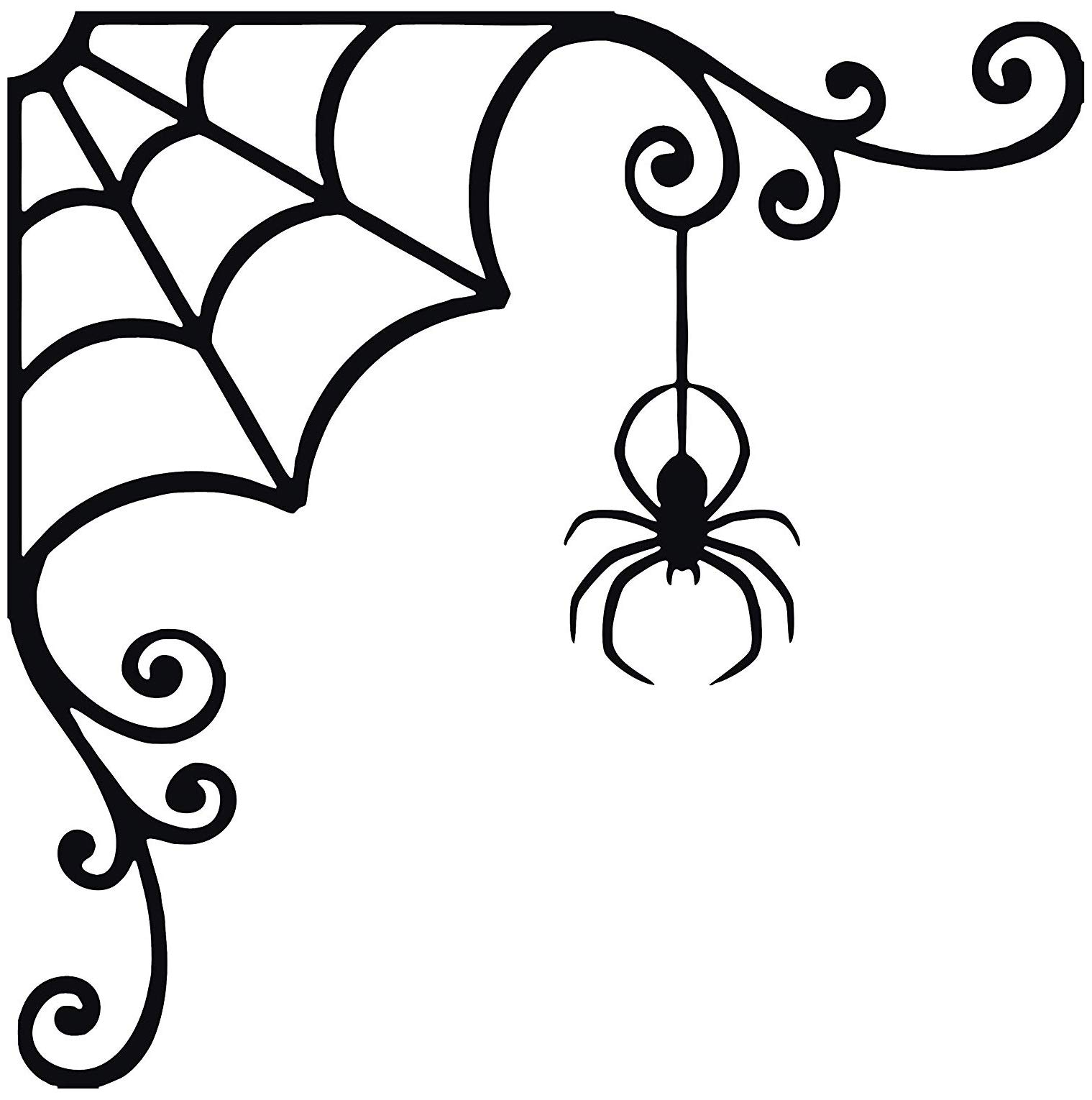 Spider Web Corner Black