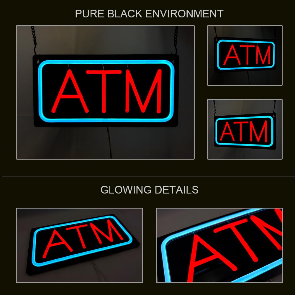 Bike Frame Bag LED ATM Sign For Business - Oval Animated Store Display ...