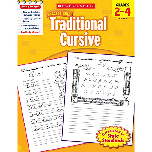 Amazon.co.jp: Scholastic Success with Traditional Cursive Grades 2–4 ...