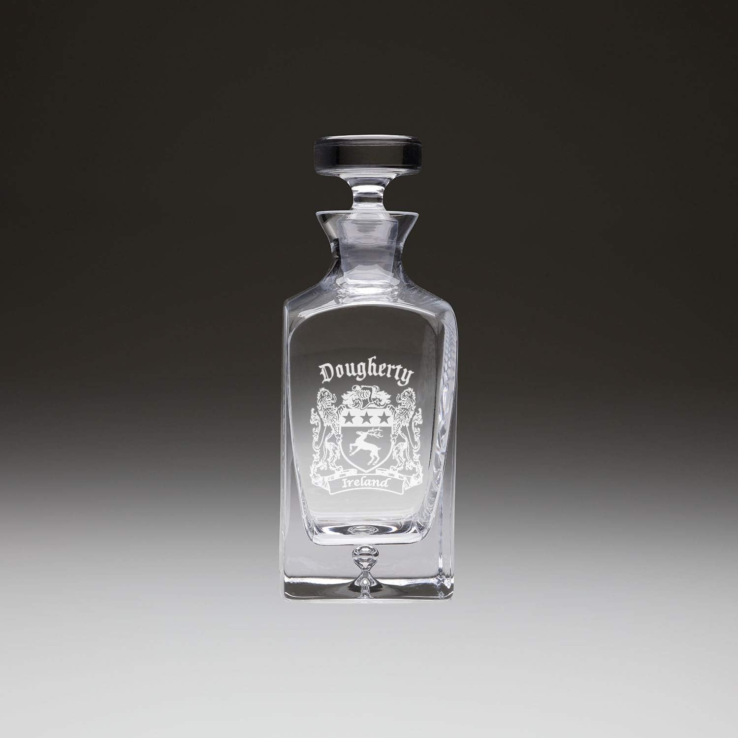 Amazon.com | Dougherty Irish Coat of Arms Premium Square Whiskey ...