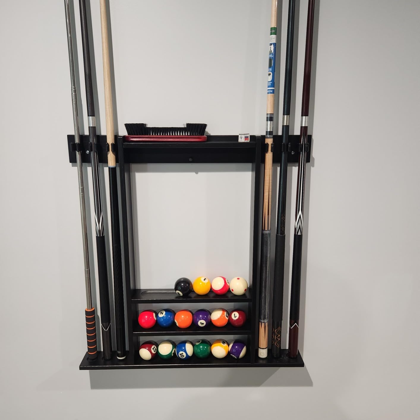 $8/mo - Finance XCSOURCE Pool Cue Rack Only, Pool Stick Holder Wall ...