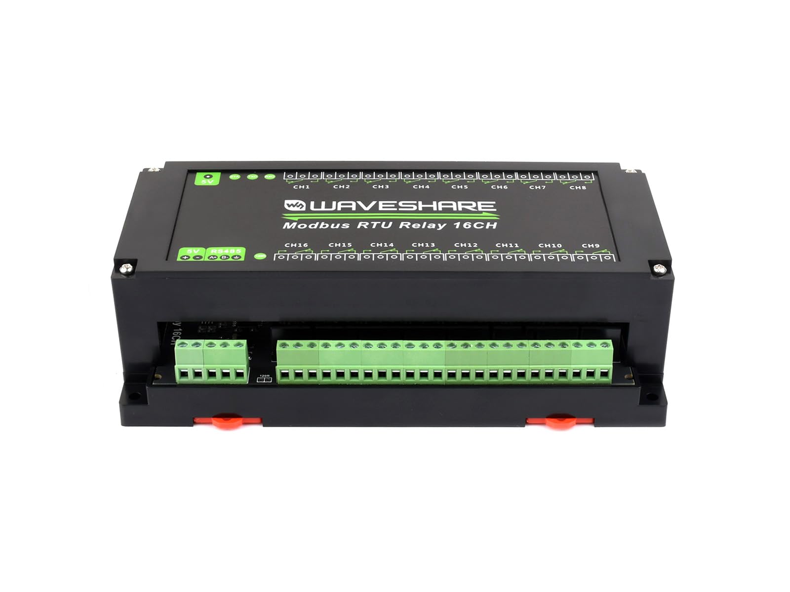 Amazon.com: Waveshare Modbus RTU 16-Ch Relay Module, RS485 Interface, with Multiple Isolation ...