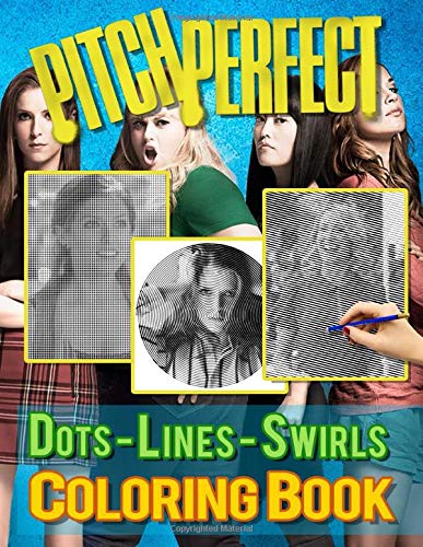 Pitch Perfect Dots Lines Swirls Coloring Book: Stress Relieving Color ...