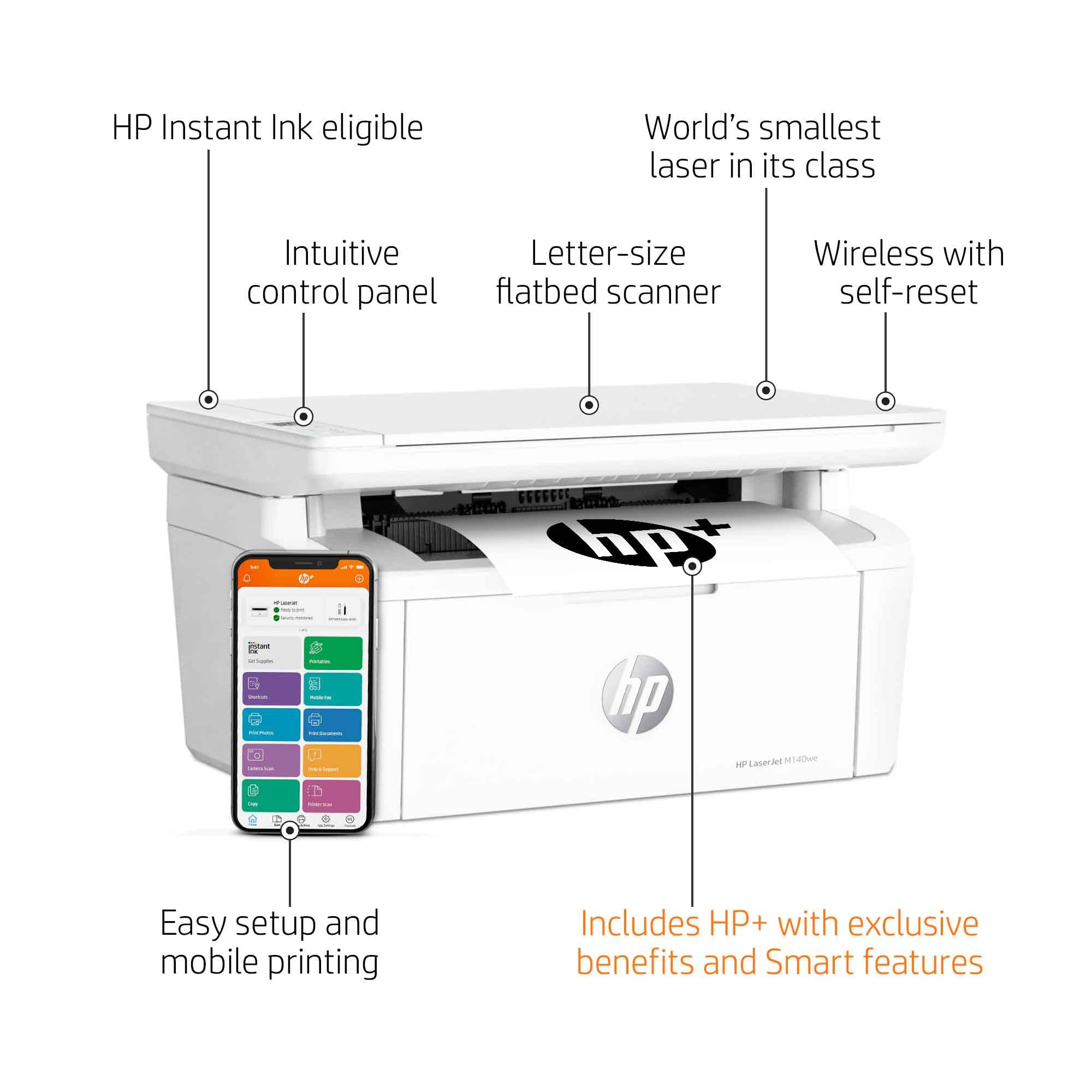 Buy HP Laserjet MFP M140 we Wireless All-in-One Black & White ...