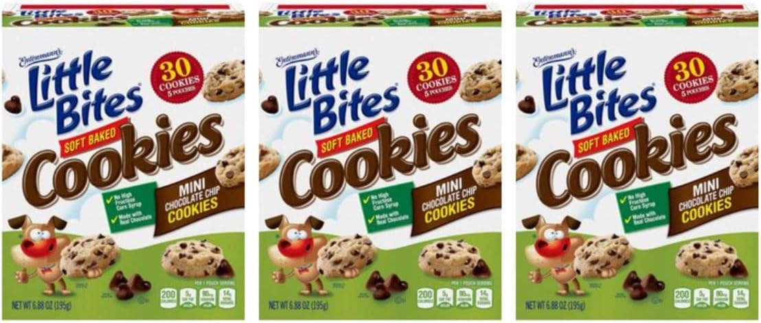 Amazon.com: Pillsbury Mini Soft Baked Cookies, Chocolate Chip, Snack ...