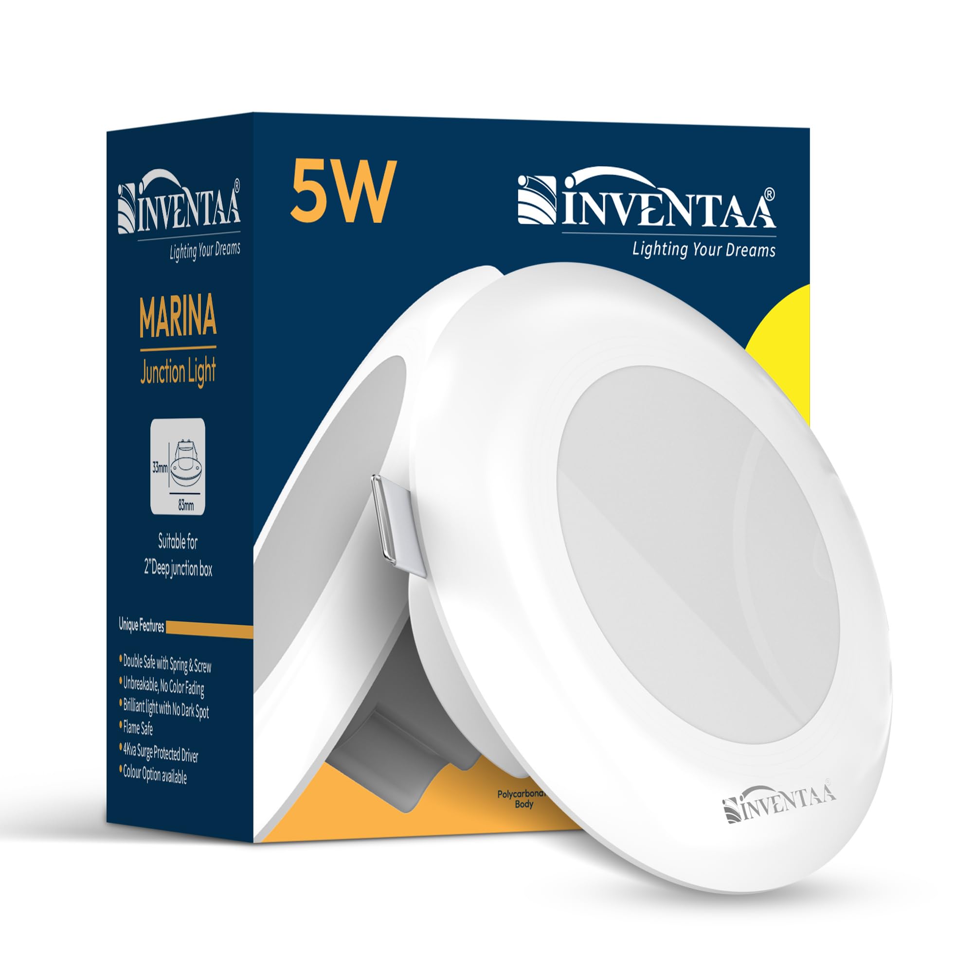 INVENTAA Marina 5W Down Light | Ceiling Led Lights for Home with 2 ...