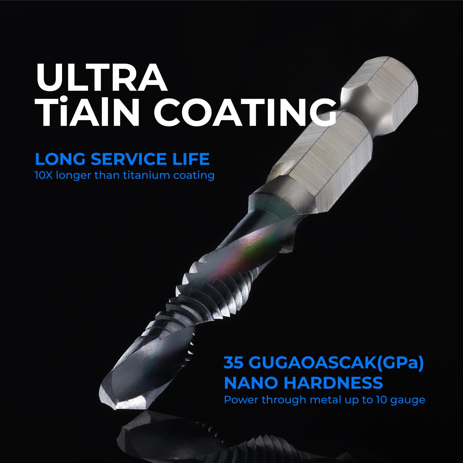 Snapklik.com : 10-32NF Combination Drill And Tap Bit Set, Ultra TiAlN ...