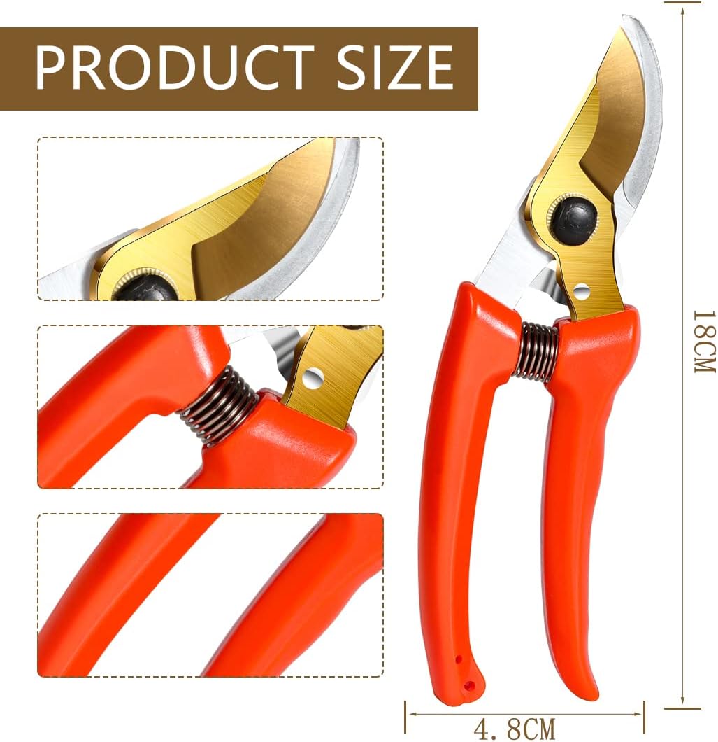 Garden Pruning Shears Gardening Scissors Snips Hand Pruning Secateurs ...