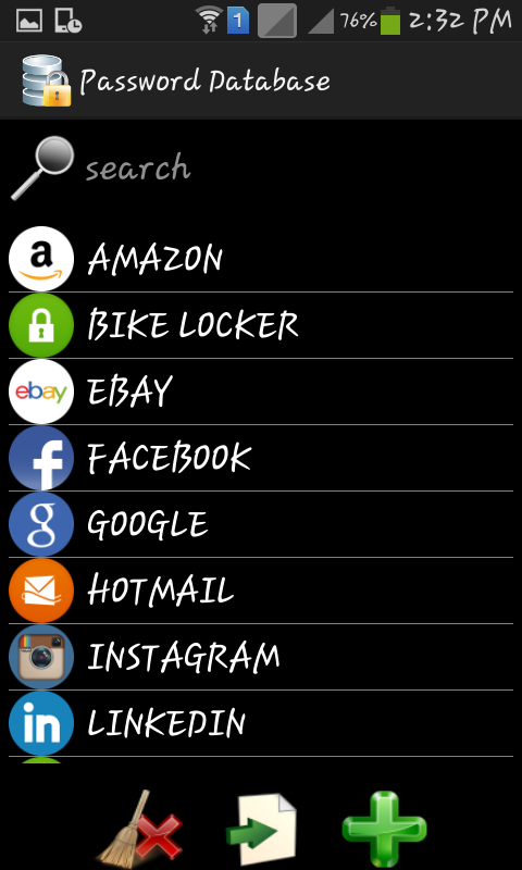 Password Database:www.amazon.com:Appstore for Android