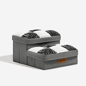 Amazon.com : FUNNY FUZZY Pet Stairs, Dog Stairs for Small Dogs ...