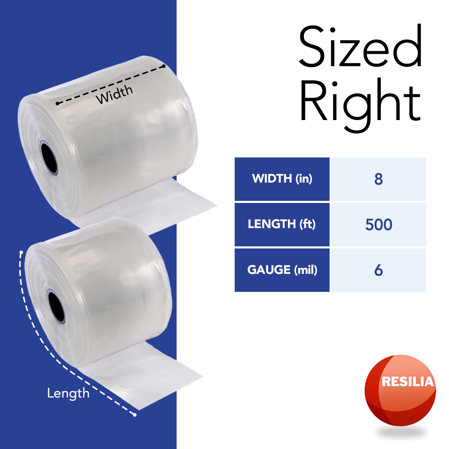 Snapklik.com : RESILIA Lay Flat Poly Tubing Food-Grade Polyethylene