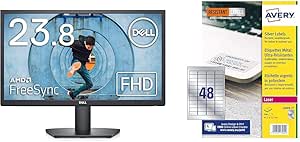 Dell SE2422HX 24 Inch Full HD (1920x1080) Monitor, 75Hz, VA, 5ms, AMD ...
