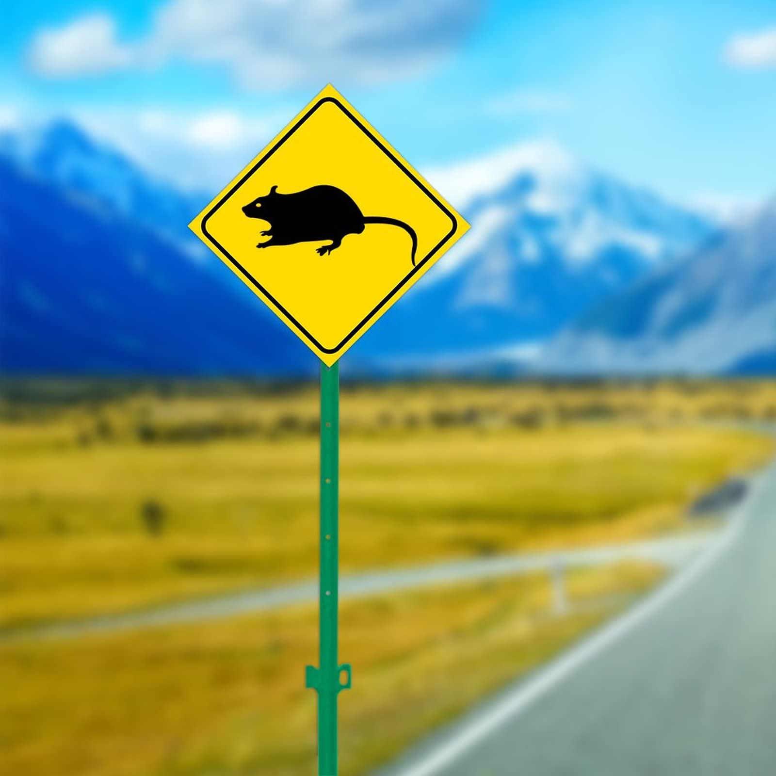 Rat Danger Zone Sign