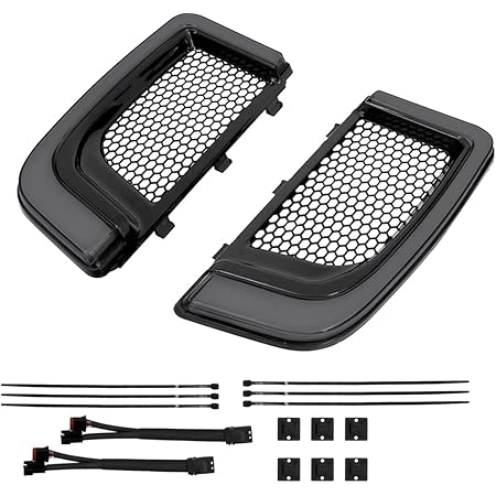 Amazon.com: HDBUBALUS Motorcycle Lower Grills Leg Fairing Light LED ...
