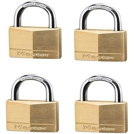 Amazon.com: Master Lock 140D Solid Brass Keyed Different Padlock with 1 ...