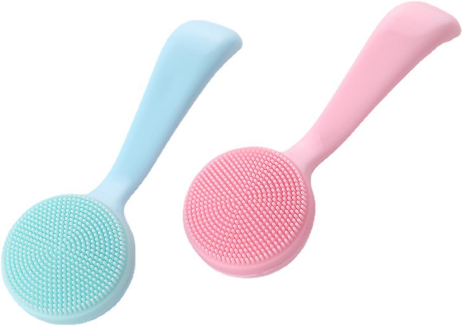 Amazon.com: 2 Pack Silicone Facial Cleansing Brush Manual Handheld Face ...