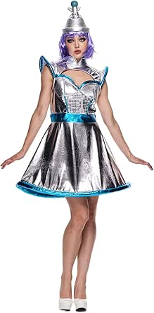 Amazon.com: EraSpooky Women's Sexy Space Alien Costume Vintage Adult ...