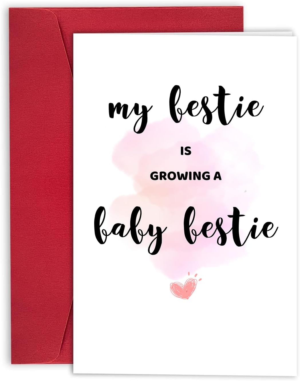 Amazon.com : Best Friend Pregnancy Congratulation Card, Bestie Pregnant ...