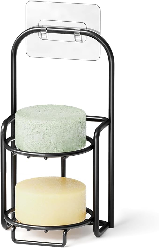 Amazon.com: SpaceAid 2 Tier Shampoo Bar Holder for Shower, Self ...
