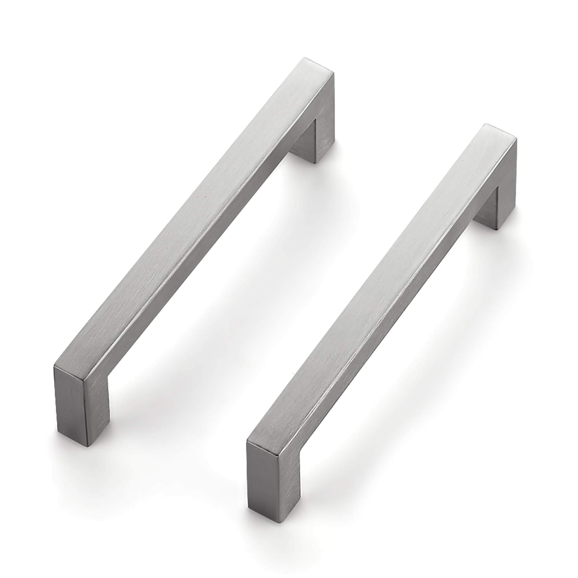 Ravinte 25 Pack 5 Inch Kitchen Square Cabinet Handles Satin Nickel ...