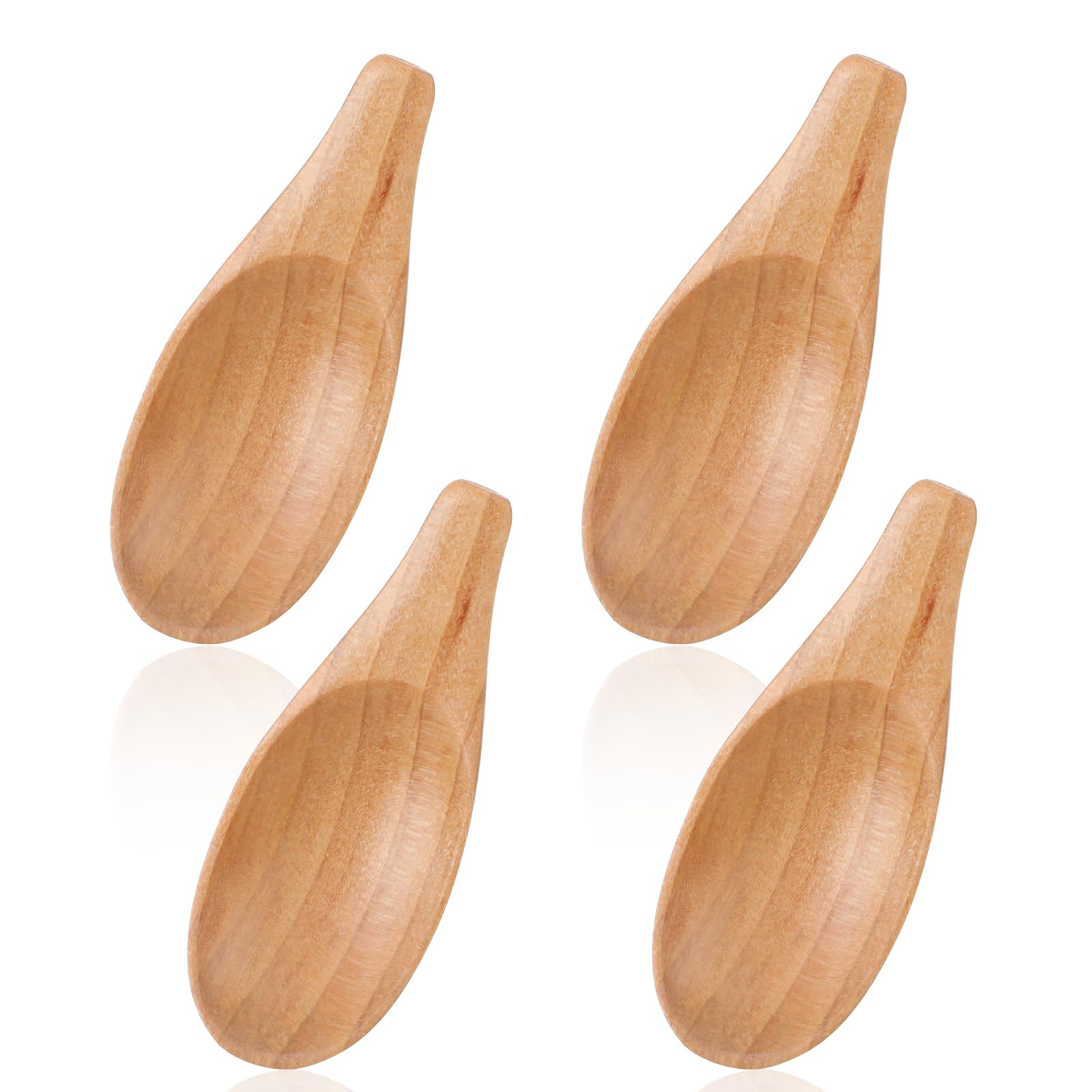 Amazon.com: Bewudy 4 Pcs Mini Spoons, Small Salt Spoon with Short ...