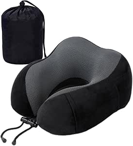 Amazon.com: vimare Memory Foam Neck Pillow, Compact Neck Pillow for ...