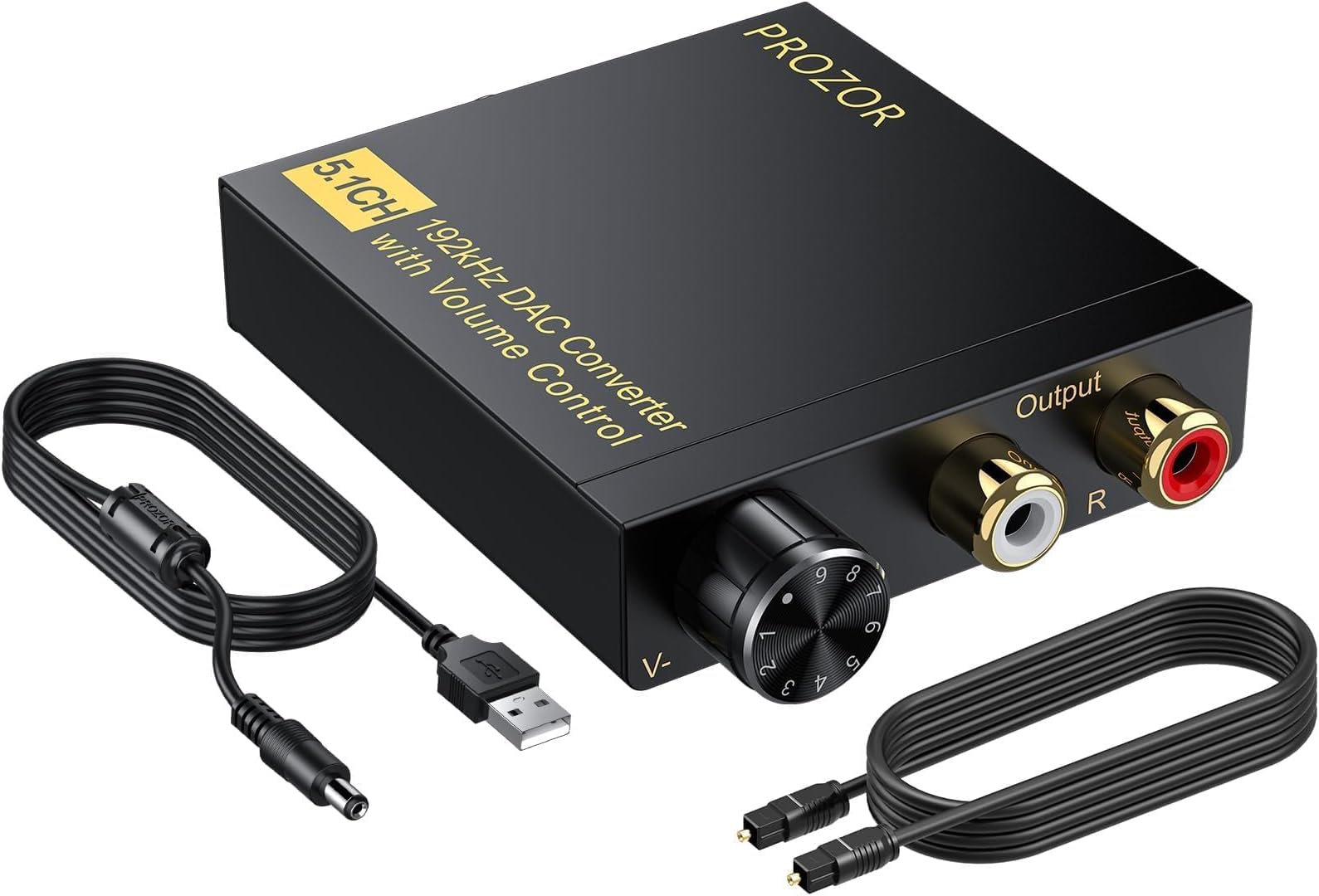 Amazon.com: Optical SPDIF Toslink/Coaxial Digital to Analog Audio ...