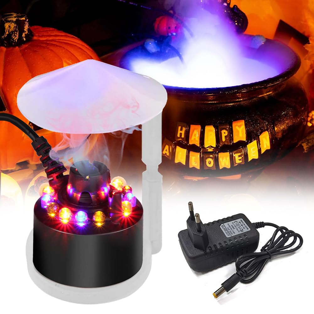 Ultrasonic Mister , 12 LED Mister Fogger Water Fountain Pond Fog ...