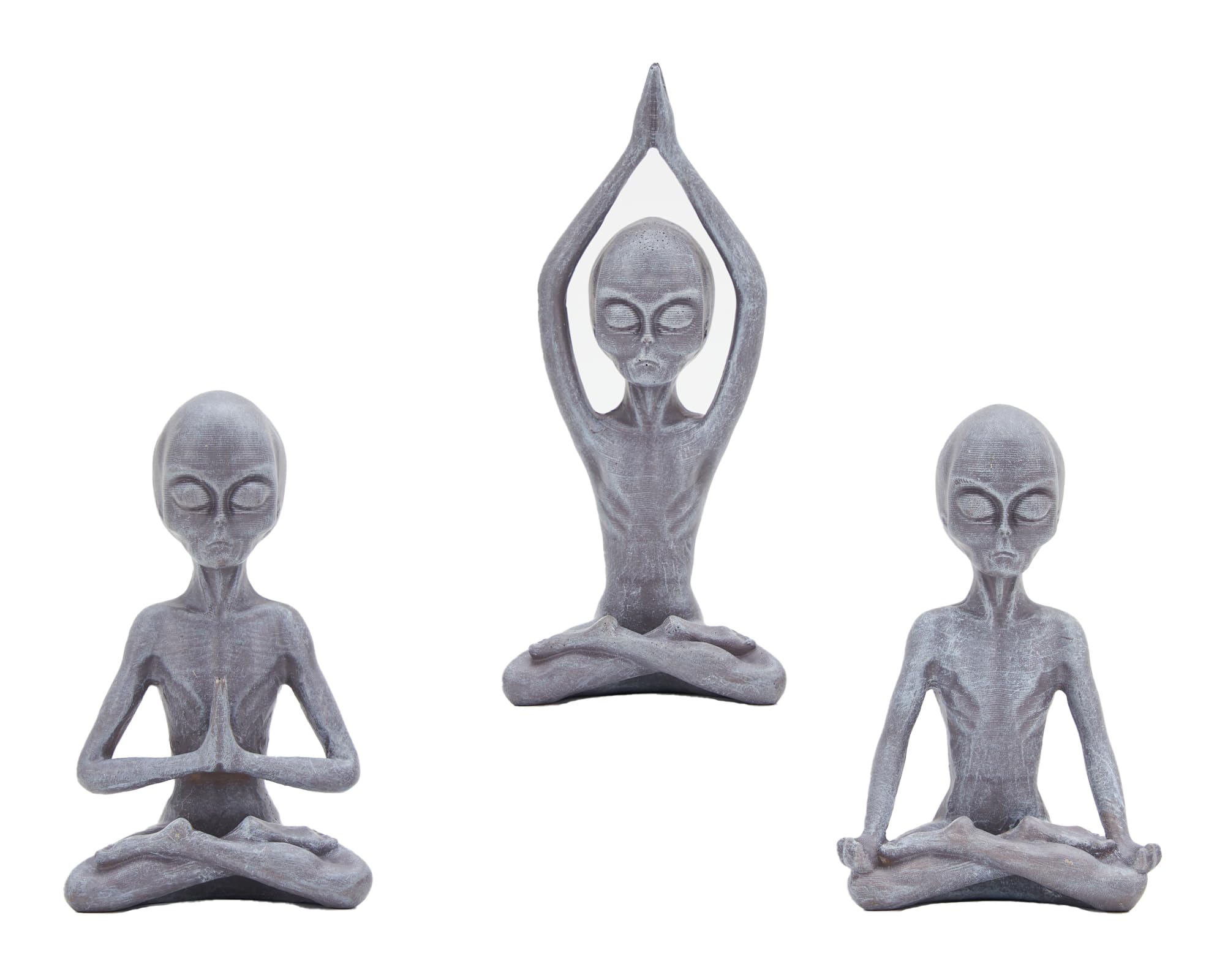 Amazon.com: AMOIENSIS Yoga Alien Statues Decor(Set of 3) Infuse Your ...