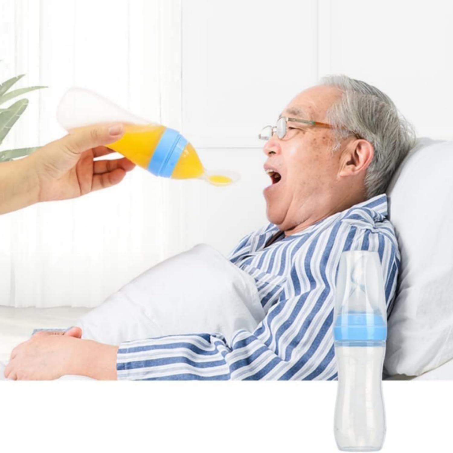 ITODA Drinking Aids Feeding Cup for Disabled Bedridden Patients Elderly ...