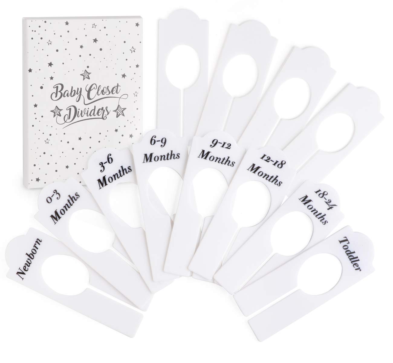 Buy Ilauke 12 Pack Baby Wardrobe Dividers Plastic Nursery Closet 