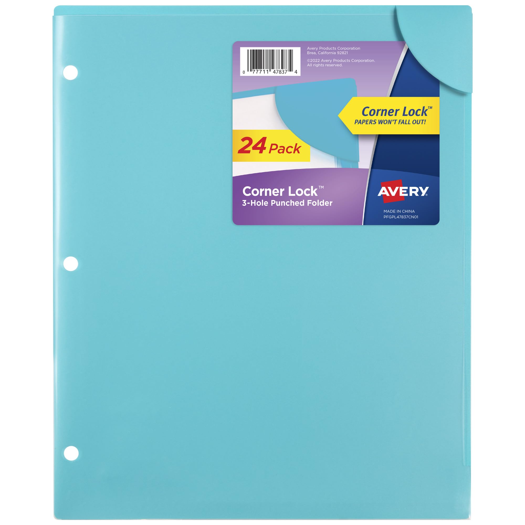 Snapklik.com : Avery Corner Lock Binder Pockets For 3 Ring Binders ...