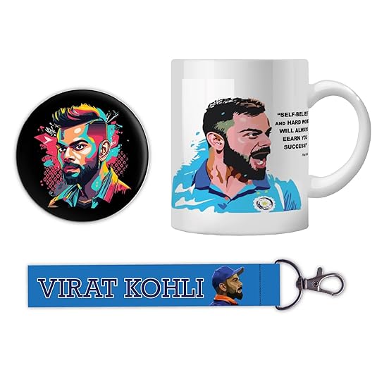 woopme Virat Kohli Combo Kit Gift Box for Virat Kohli Fans Lovers Boys ...