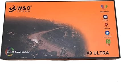 ساعة ذكية X9 الترا سمارت بشاشة سوبر اموليد 2.02 بوصة متوافقة مع تطبيق ويرفيت برو لنظامي iOS ...