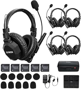 Amazon.com: SYNCO XTalk XMax5 Wireless Intercom Headset System with ...