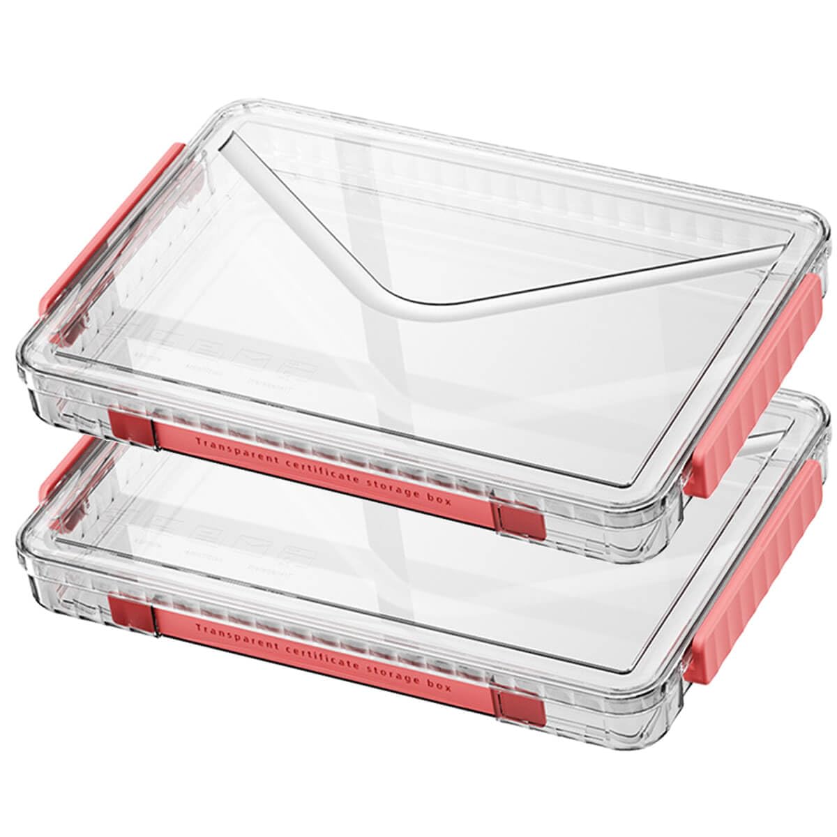 Amazon.com: Comforhous 2 Pack Document Storage Clear Plastic Storage ...