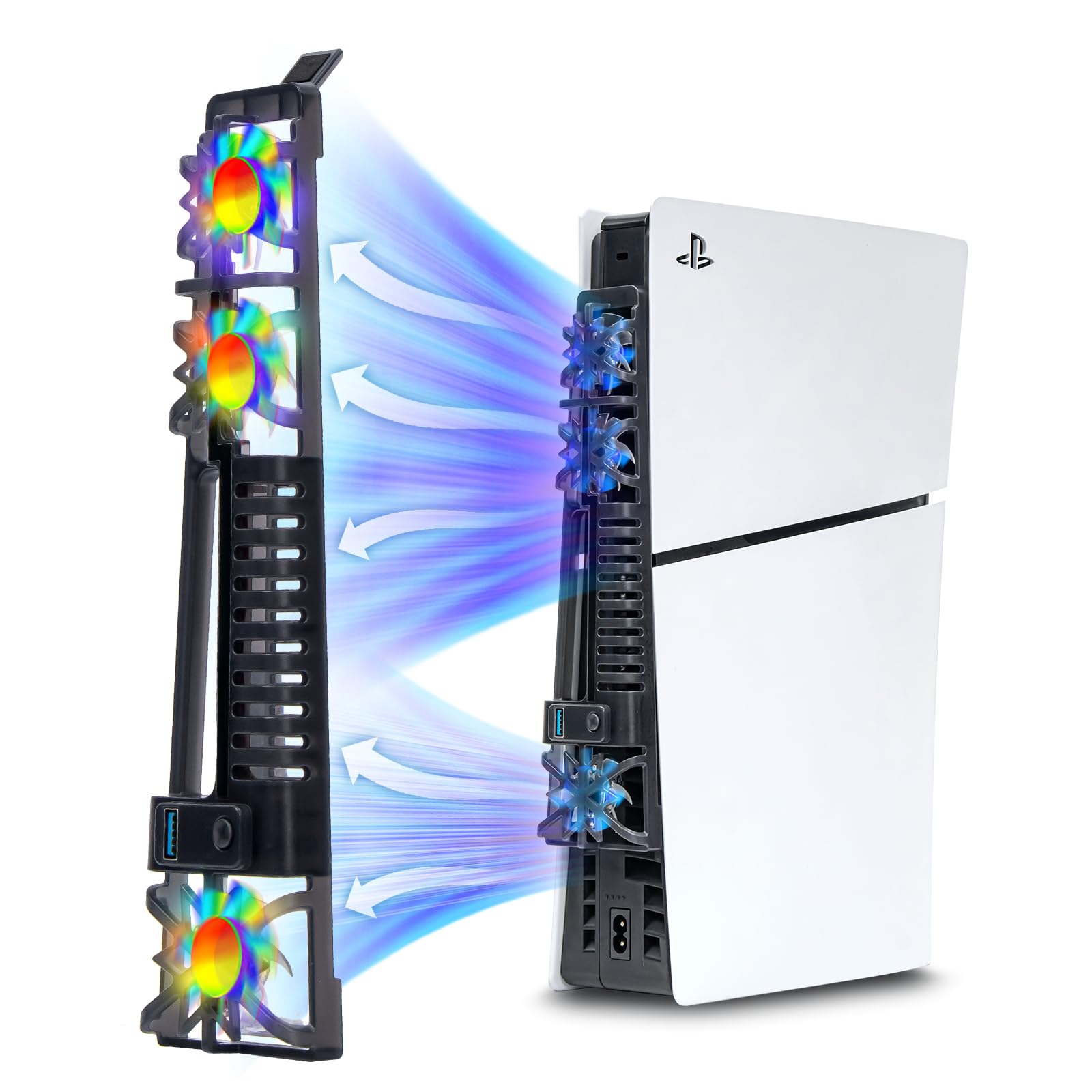 Snapklik.com : NANANINO PS5 Slim Cooling Fans, Cooling Fan For ...