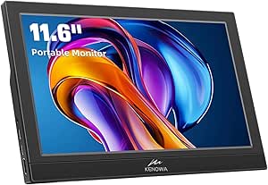 Amazon.com: Kenowa Portable Monitor 11.6 Inch, FHD 1080P LED Screen ...