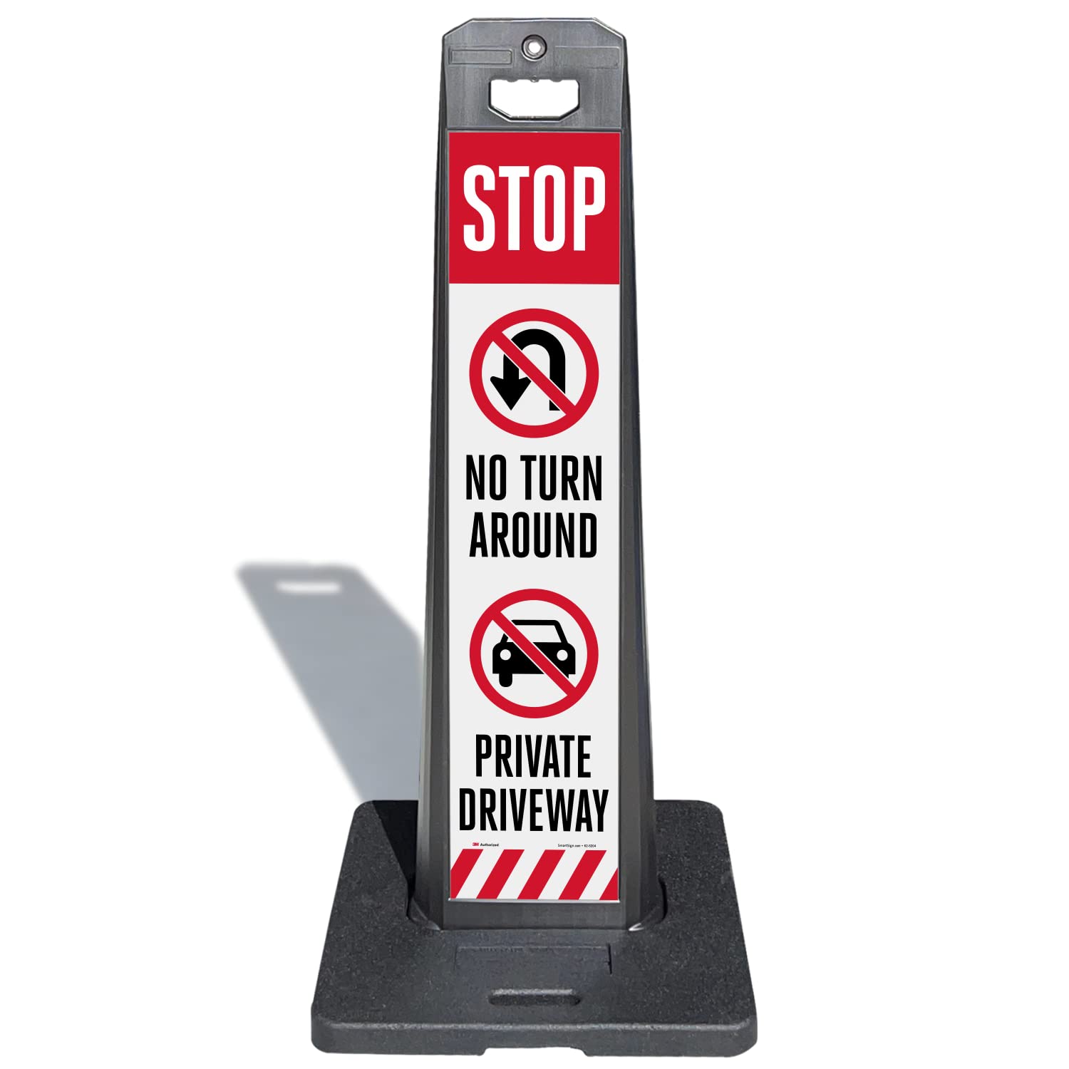 Amazon.com: SmartSign Stop No Turn Around Private Driveway LotBoss ...
