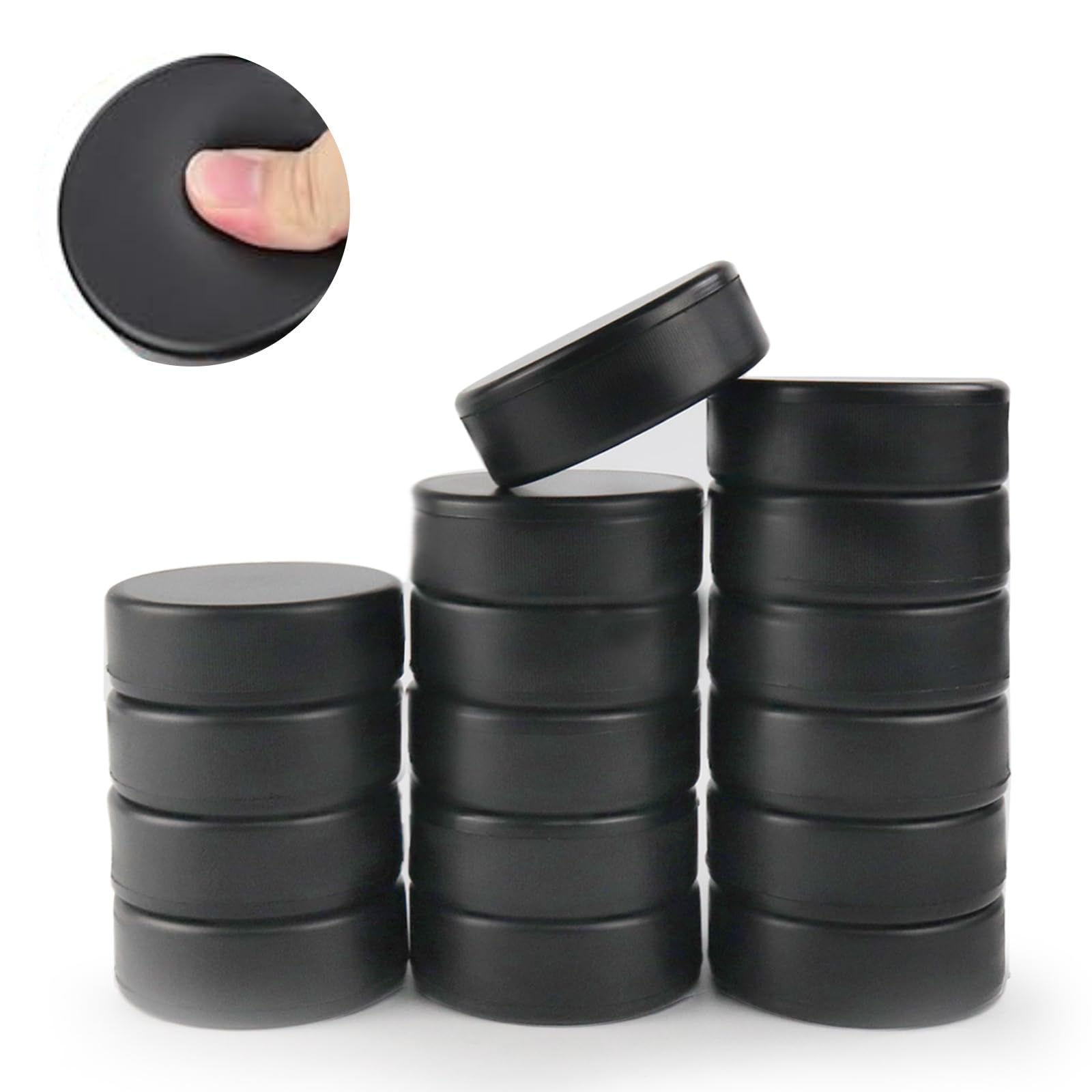 EliphonTowne 16Pcs Ice Hockey Pucks Set - 3 x 3 x 1 Inches Standard ...