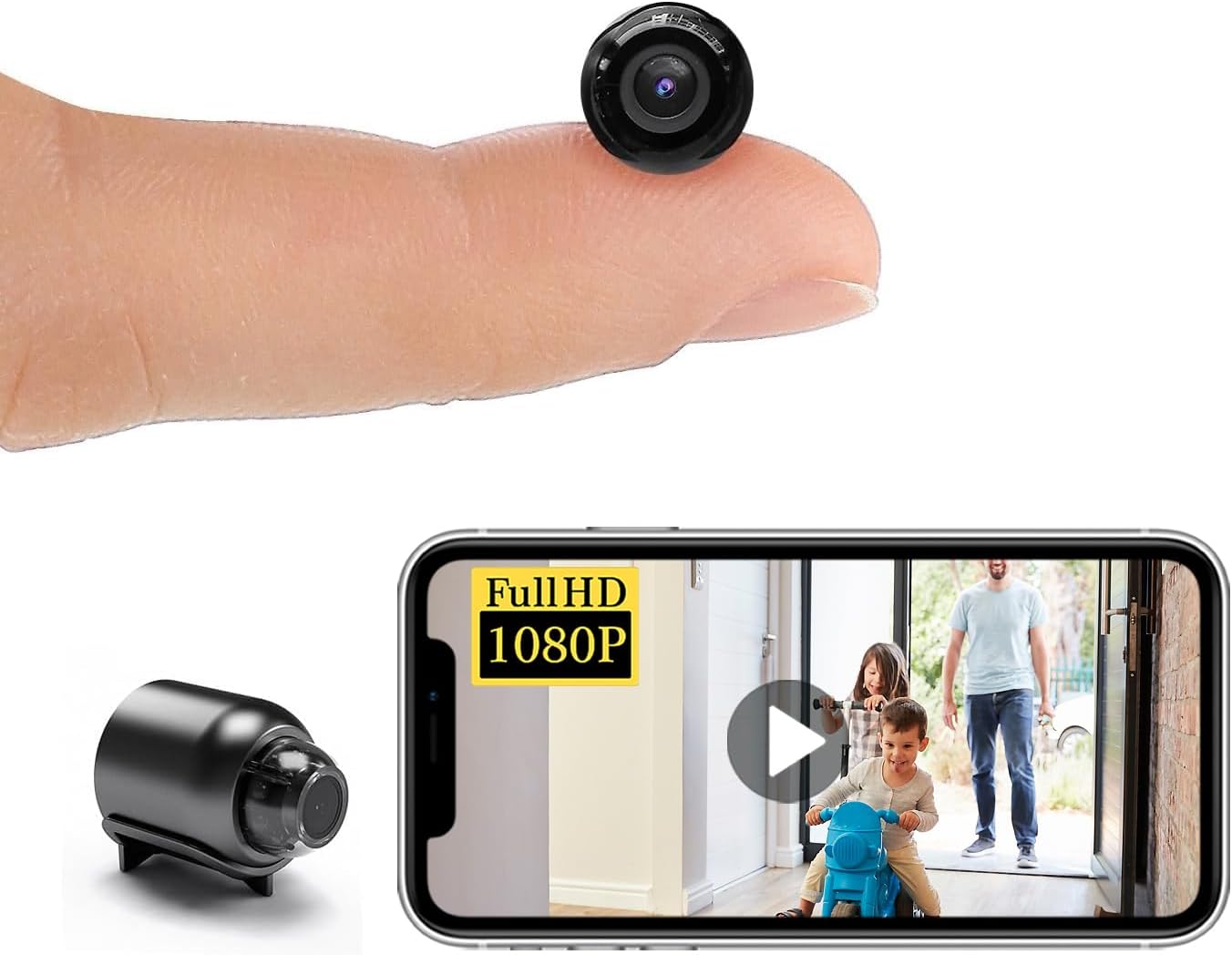Amazon.com : New Smallest Wireless WiFi Camera,HD1080P Mini Concealed ...