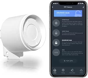 GRSICO Wireless Alarm Siren Horn, 126dB Loud Siren, Indoor/Outdoor ...
