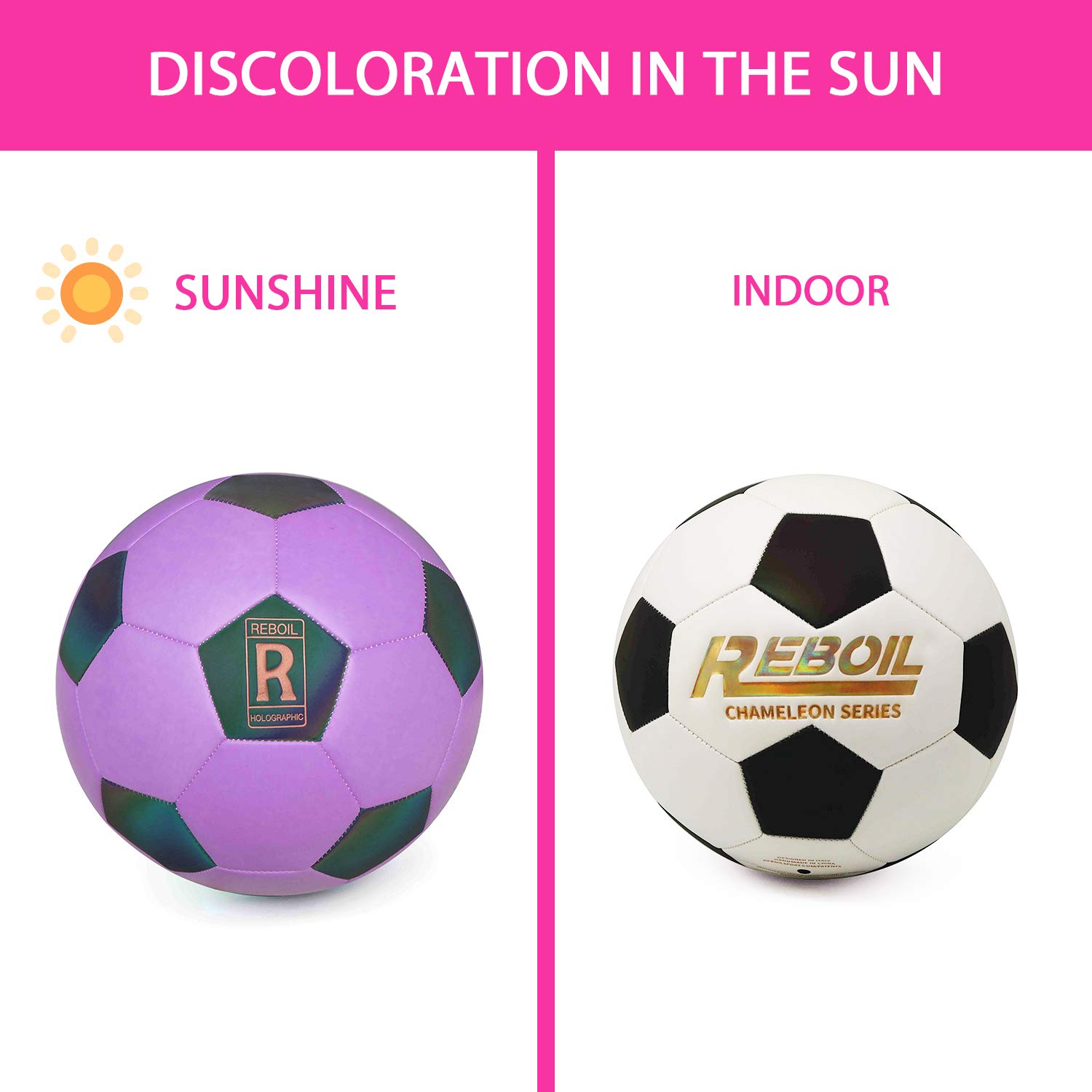 Snapklik.com : REBOIL Fantasy Soccer Ball Flash Holographic Reflective ...