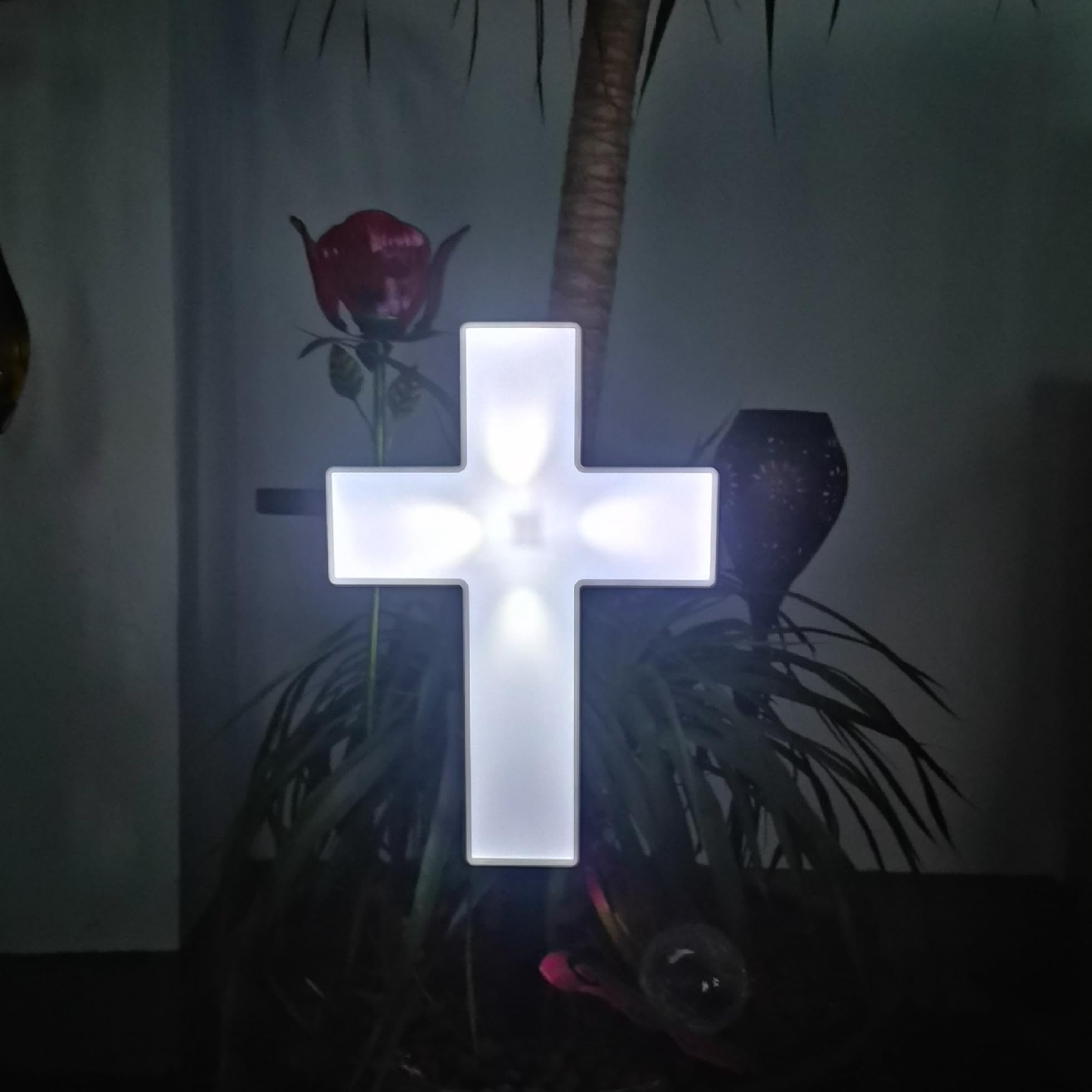 Backlit Outdoor Cross