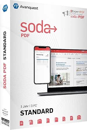 Amazon.com: Soda PDF Standard (Code in a Box). Für Windows 8/10/11 ...