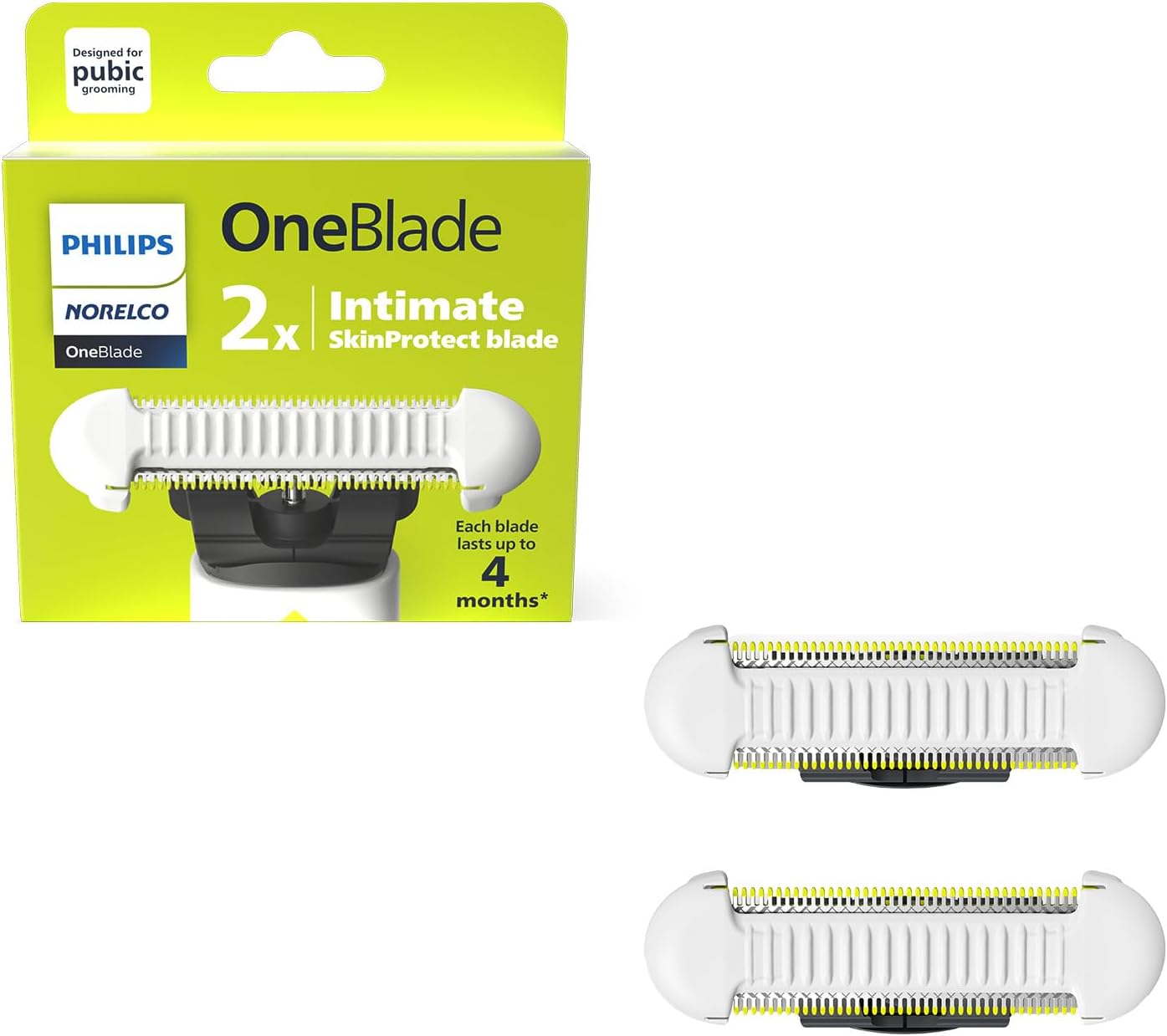 Philips Norelco Genuine OneBlade Intimate Replacement Blade 2 pack ...