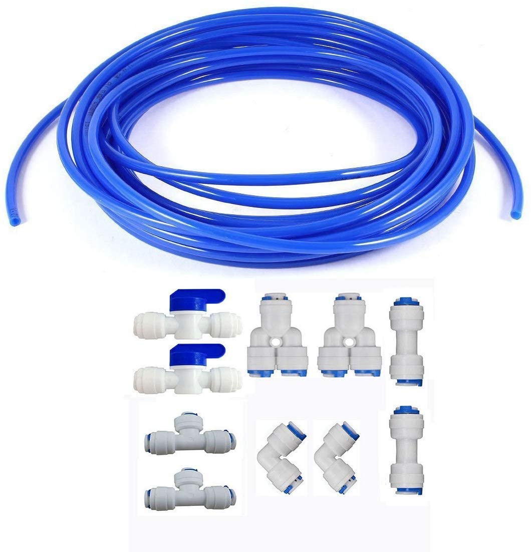 PureApas RO Spare Parts 1/4" RO Pipe Tube Fittings For Water Purifier ...