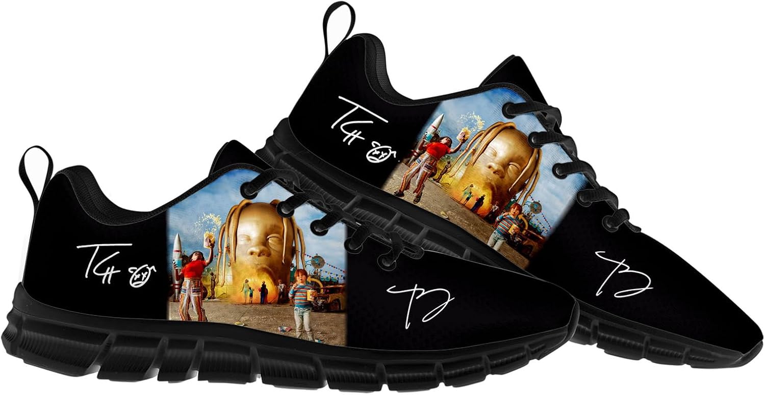 Travis Rapper Scott Sports Shoes Man Women Breathable Lace Up Sneakers ...