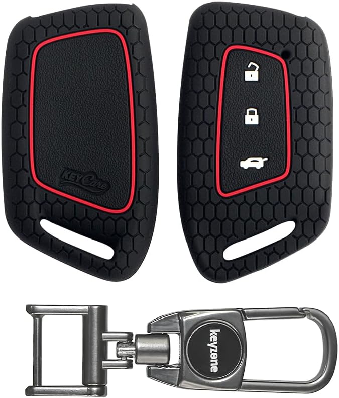 Keycare Silicone Key Cover & Keychain Compatible for MG Hector, Windsor ...