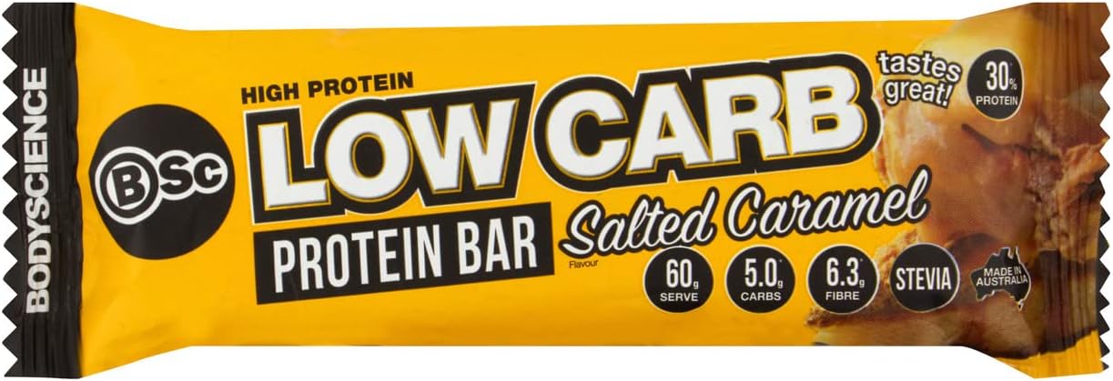 BSc Protein Bar High Protein Low Carb [FLAVOUR OPTIONS: Salted Caramel ...